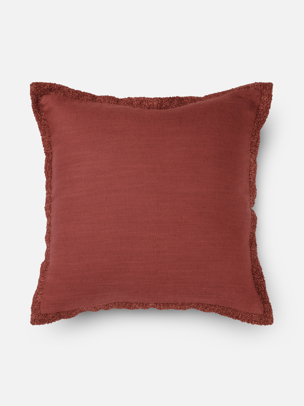 CUSHIONS SOLID TEXTURED RED 51X51 CM RED